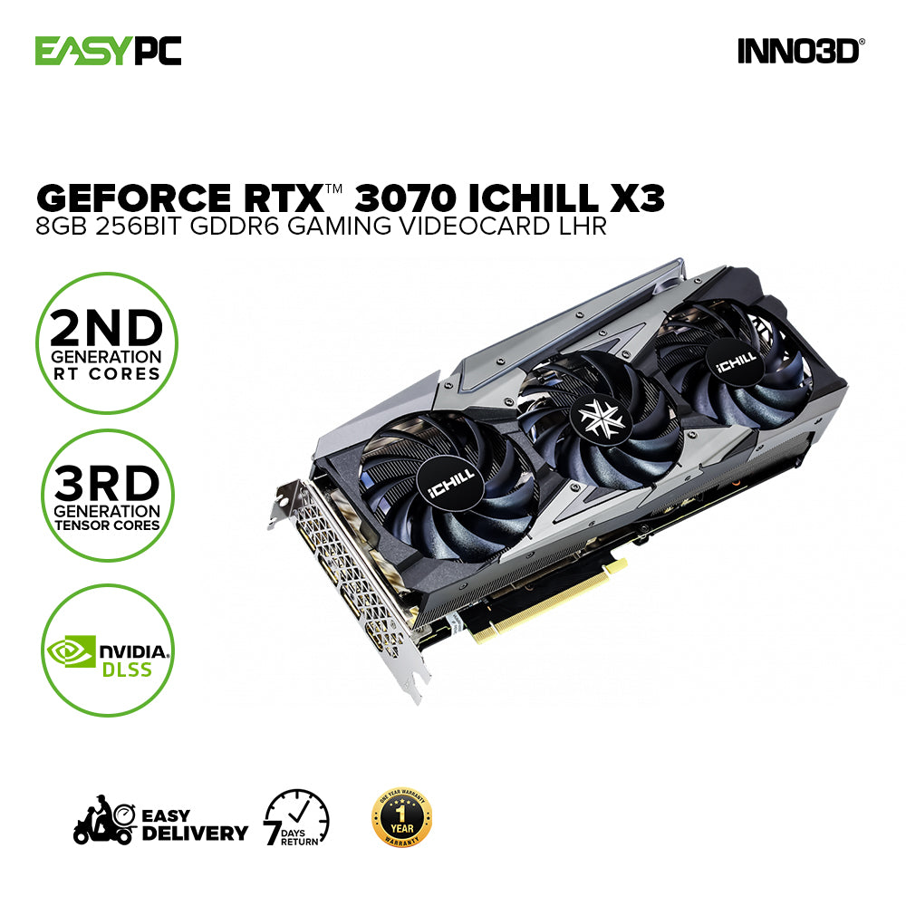 Inno3d NVIDIA® GeForce RTX 3070 iChill X3 OC RGB C30703-08D6X-1710VA38H ...