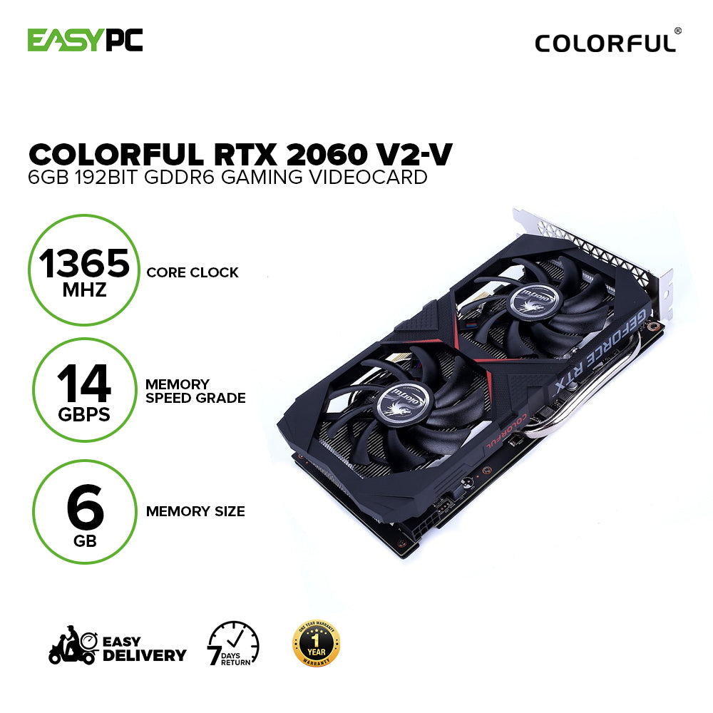 Colorful NVIDIA® GeForce RTX 2060 V2-V 6gb 192bit GDdr6 Gaming ...
