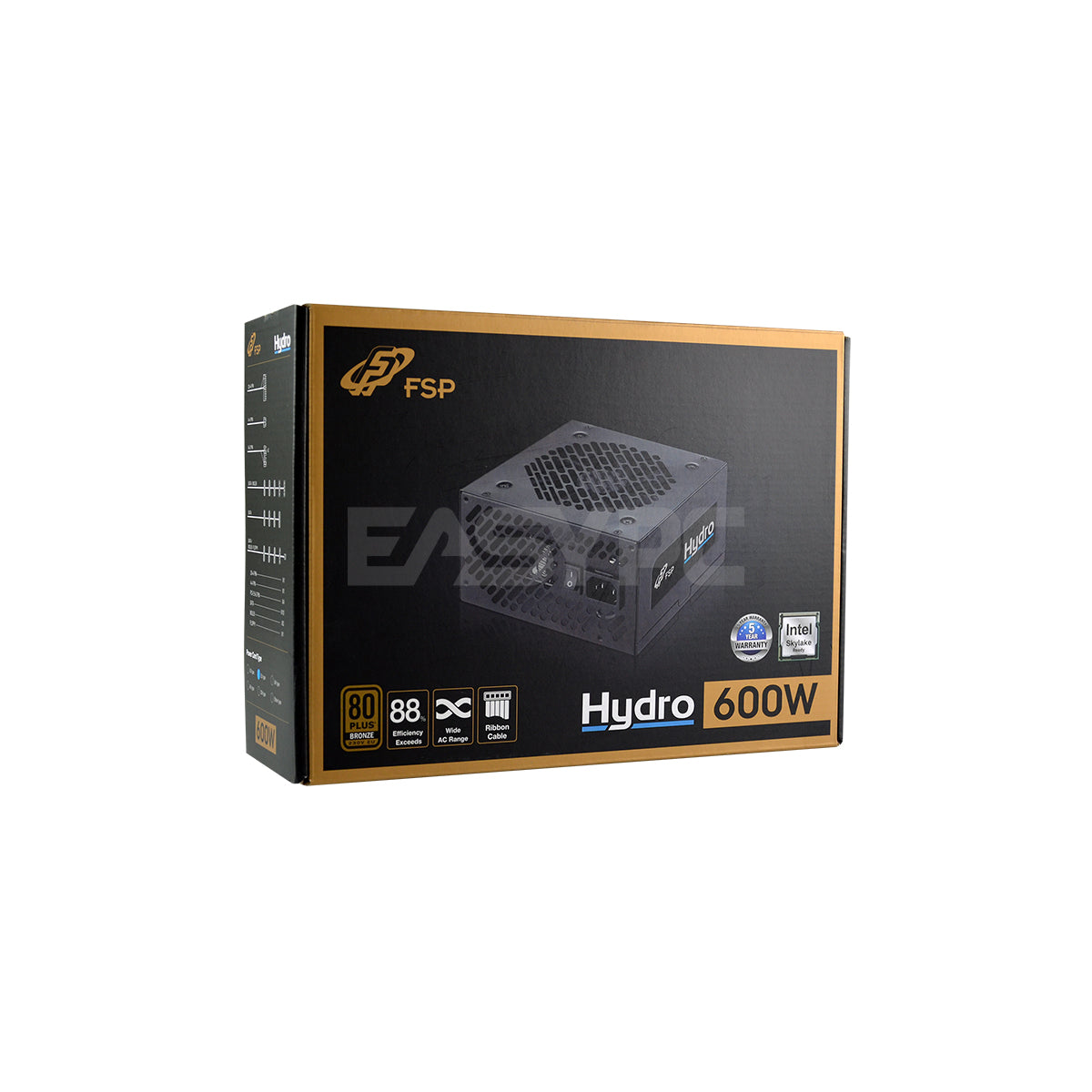 FSP HYDRO K HD600 600 watts 80 Plus Non-Modular Bronze Power Supply ...