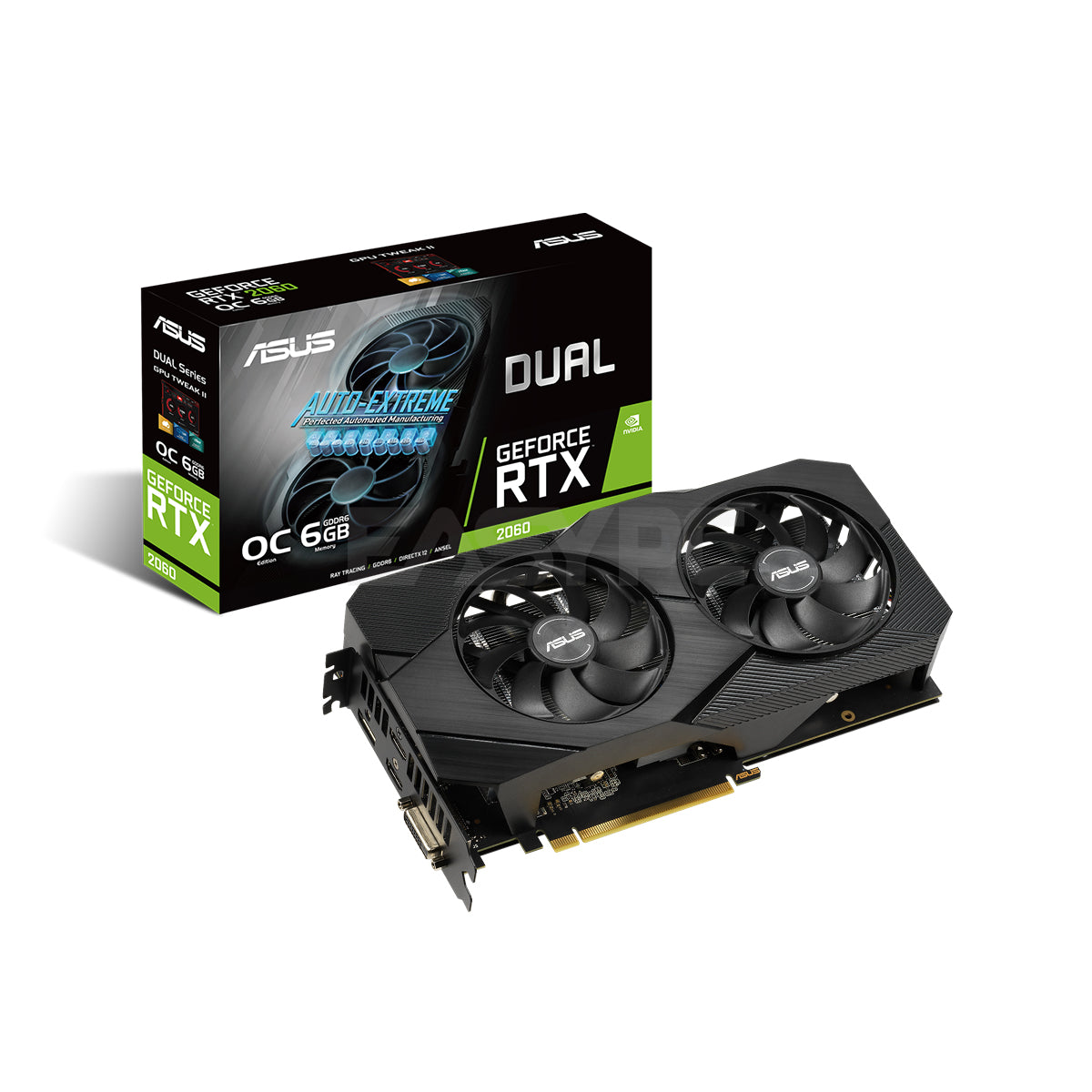 Asus NVIDIA® GeForce RTX 2060 OC Edition EVO 6gb 192bit GDdr6 Gaming ...
