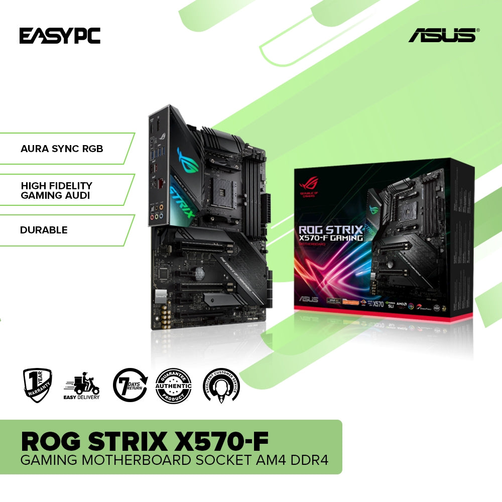 Asus ROG Strix X570-F Socket Am4 Ddr4 Aura Sync RGB 5-Way Optimization ...
