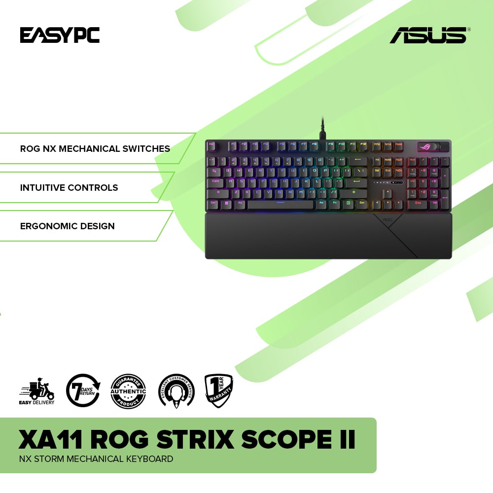 Asus XA11 ROG Strix Scope II NX Storm Mechanical Keyboard – WP – Plugin ...