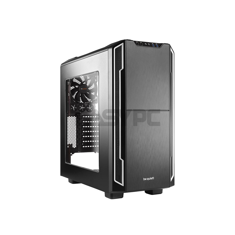 BeQuiet Silent Base 600 Window Black and Silver Mid-Tower Case Double ...