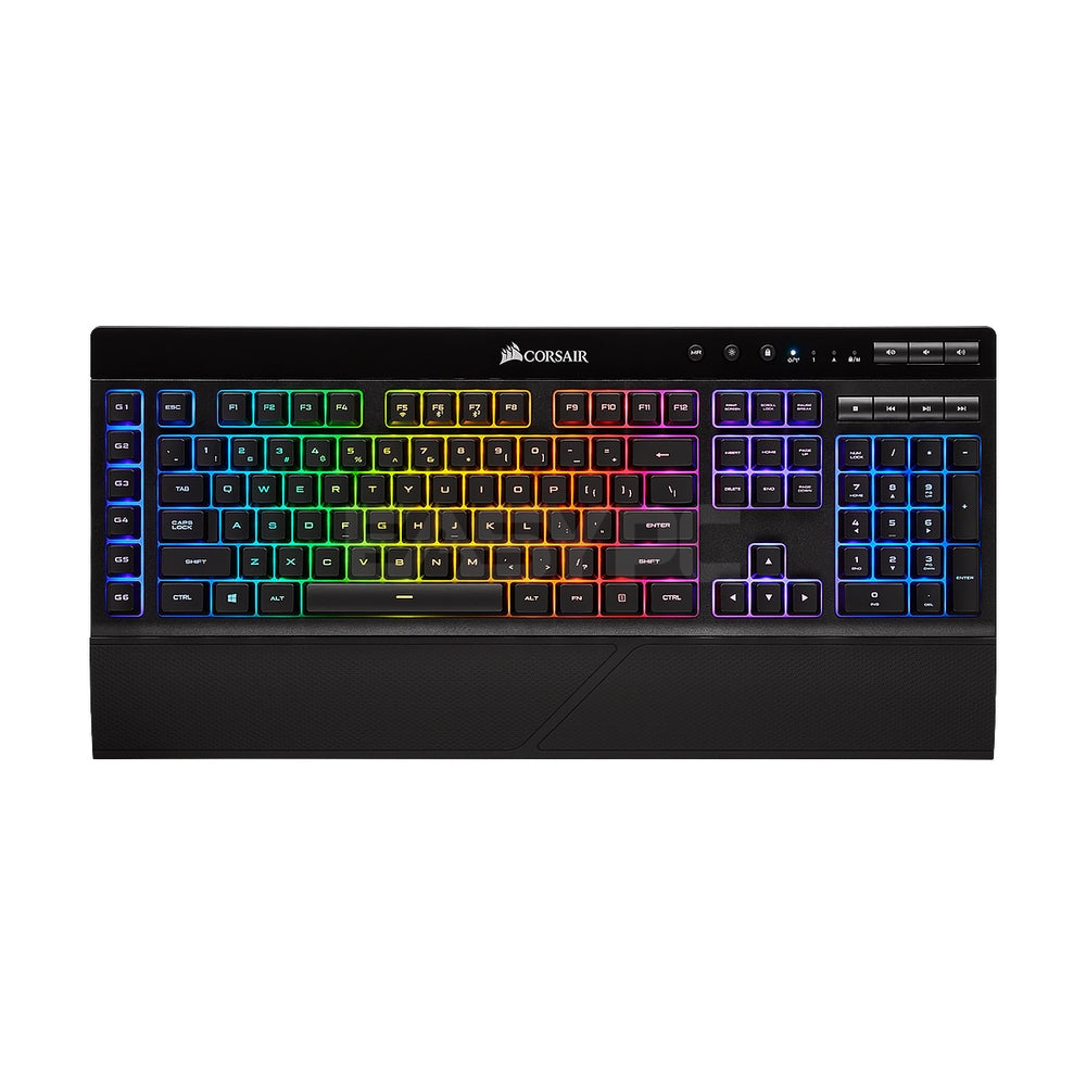 Corsair K57 RGB Wireless with SLIPSTREAM Sub-1ms Gaming Keyboard 7UBE ...