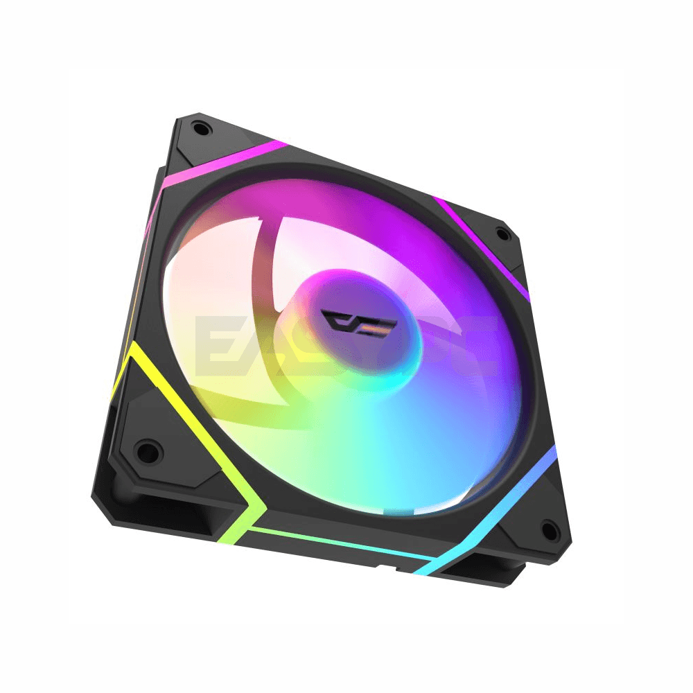 DarkFlash DM12 F 3in1 with Controller Remote ARGB Chassis Fan Black ...