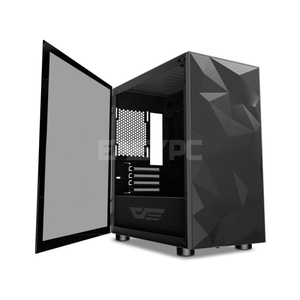 DarkFlash DLM21 Mesh Mid Tower Black, White and Pink White PC Case – WP ...