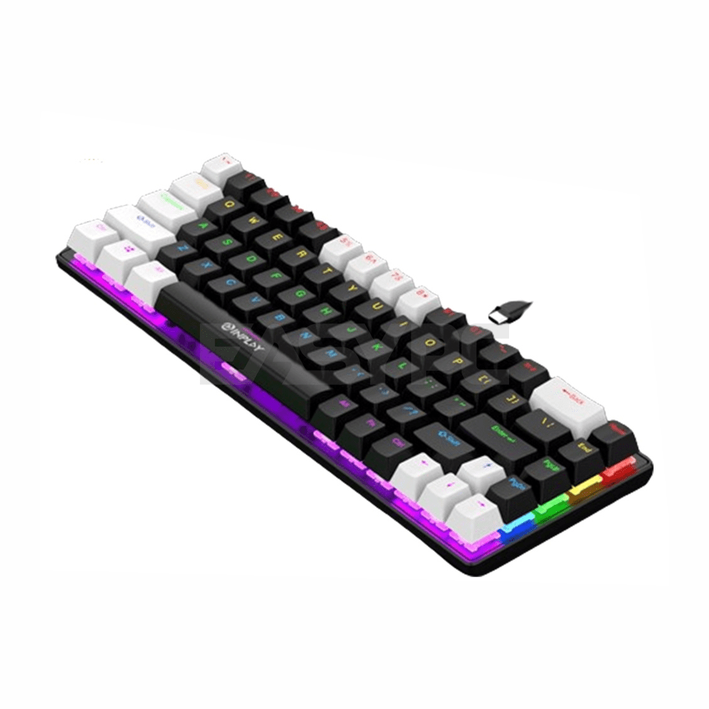 Inplay NK680-M Red switch Mechanical Gaming Keyboard Black white – WP ...