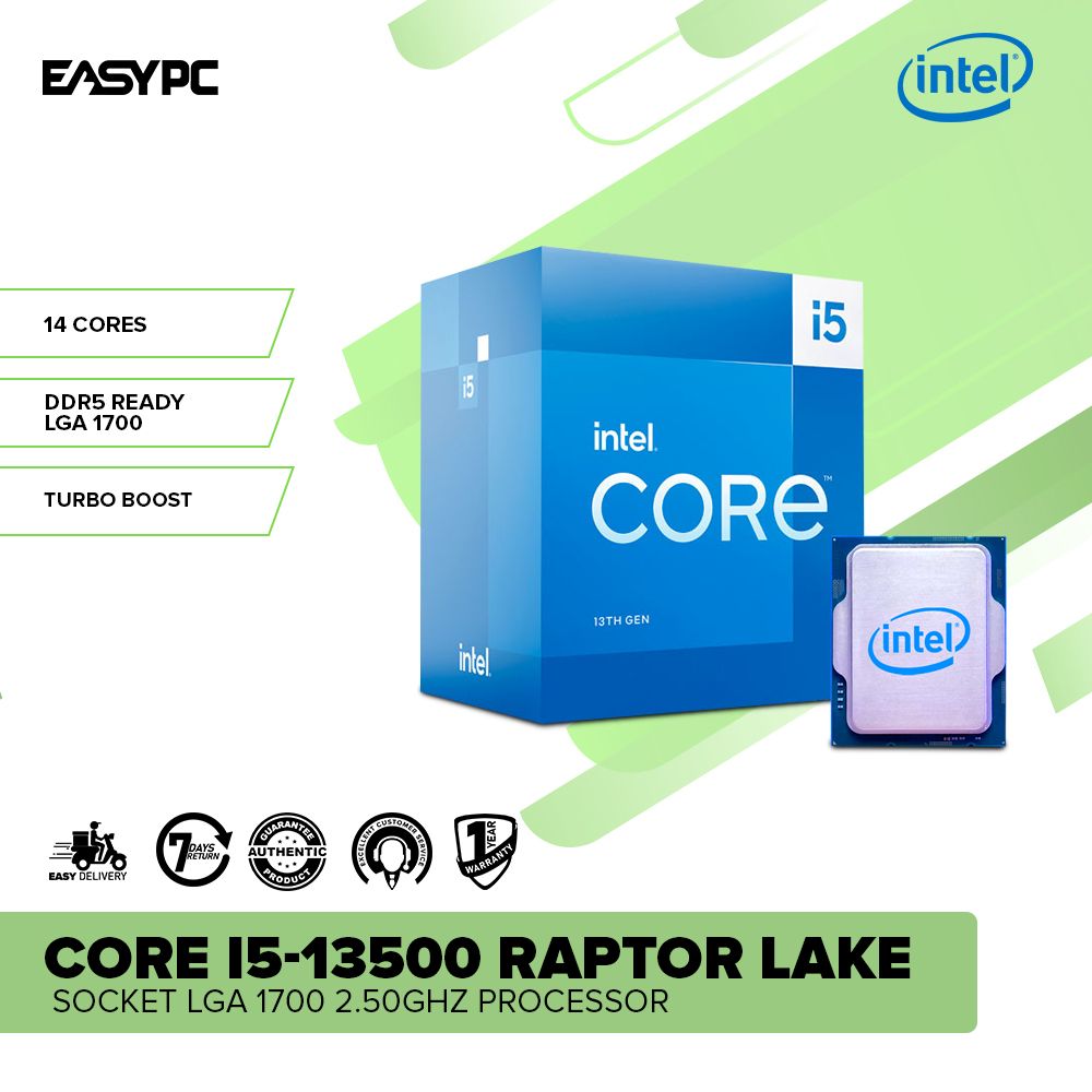 Intel Core i5-13500 Raptor Lake Socket LGA 1700 2.50GHz Processor – WP ...