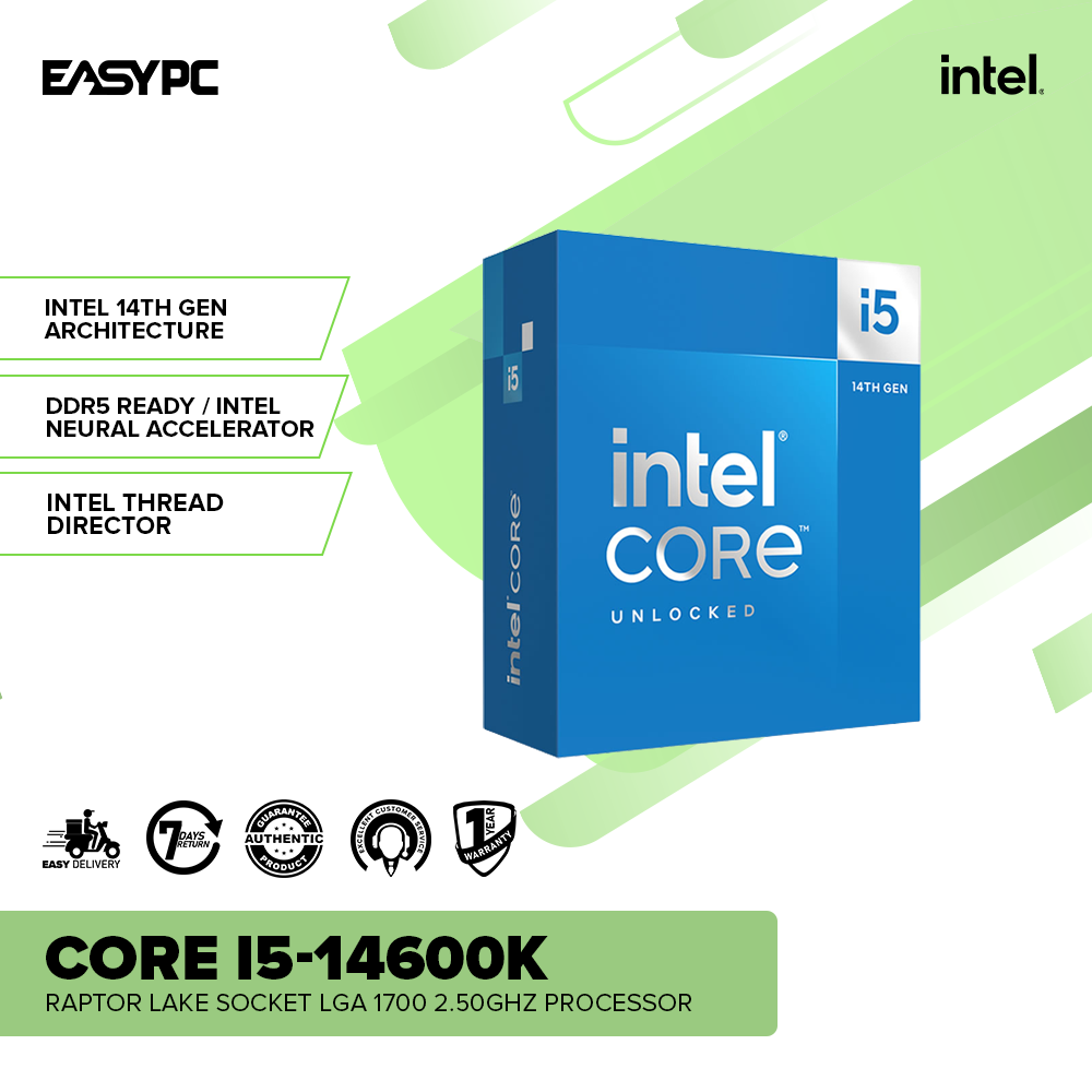 Intel Core i5-14600K Raptor Lake Socket LGA 1700 2.50GHz Processor – WP ...