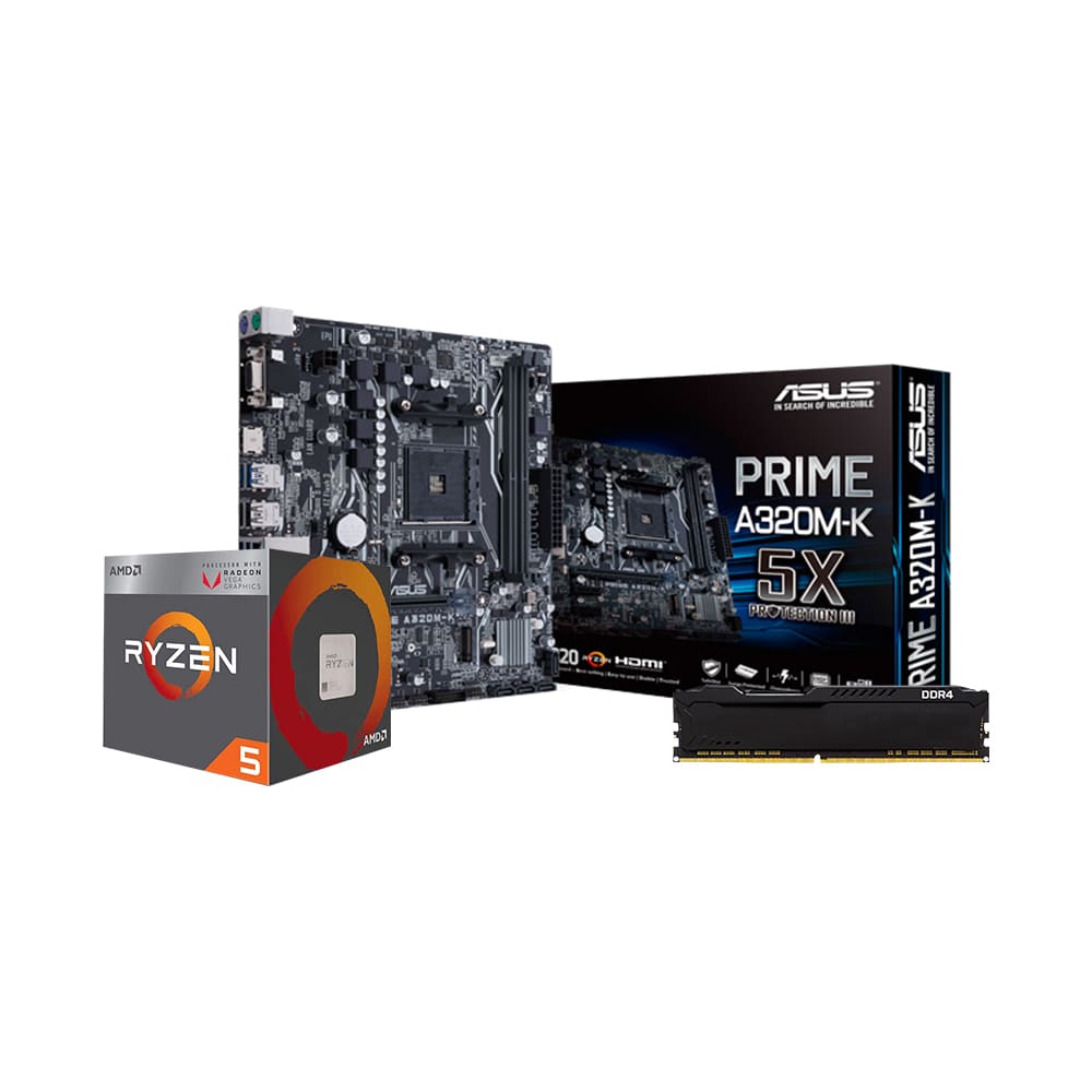 EasyBundles AMD Ryzen 5 3400G+ Am4 Socket Motherboard and 8gb DDR4 ...