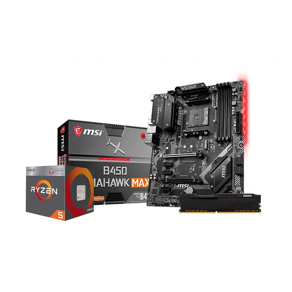 EasyBundles AMD Ryzen 5 3400G+ Am4 Socket Motherboard and 8gb DDR4 ...